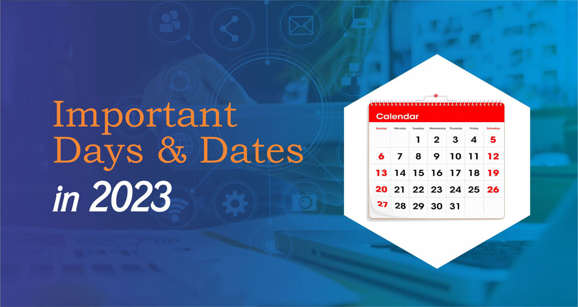 List of Important Days & Dates 2023 National/International Days – DevSoft